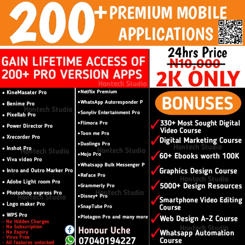 Buy Access to Over 200+ Premium Apps for #2,000 Only by DAMILOLA ...