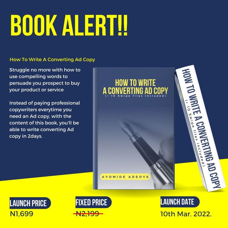 Buy HOW TO WRITE A CONVERTING AD COPY by Adeoye Ayomide on Selar