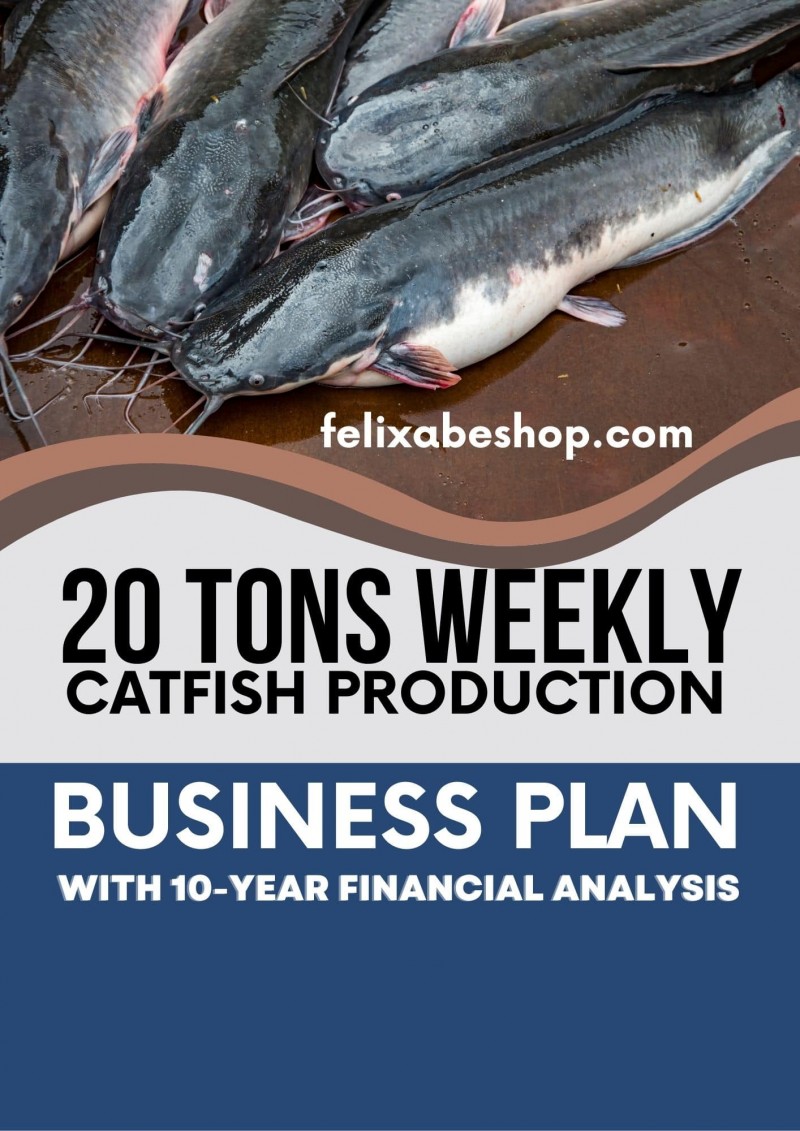 Buy 20 TONS CATFISH FARM BUSINESS PLAN by MIA Farms on Selar