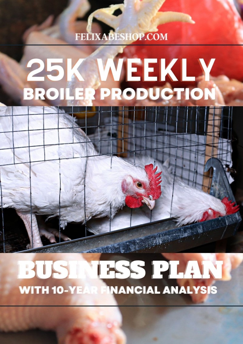 Buy 25k BROILER FARM BUSINESS PLAN by MIA Farms on Selar