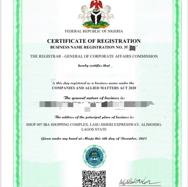 Buy Business Name Registration (Installment Package) by Damilola Badmus ...