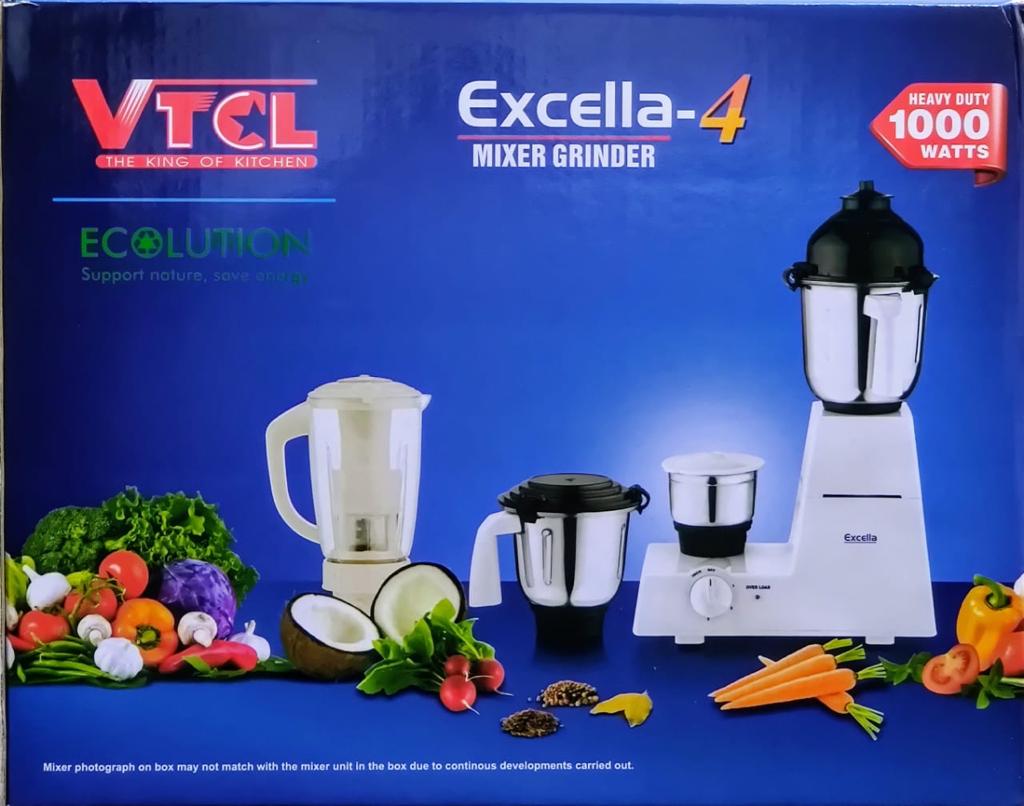 Buy VTCL EXCELLA 4JAR 1000WATT MIXER GRINDER by Emmanuel Blessing Pelumi on Selar