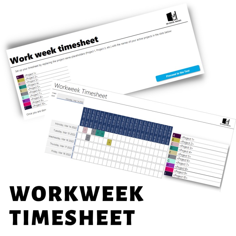 Buy Remote Work Management: Workweek Timesheet by The Business Missus ...
