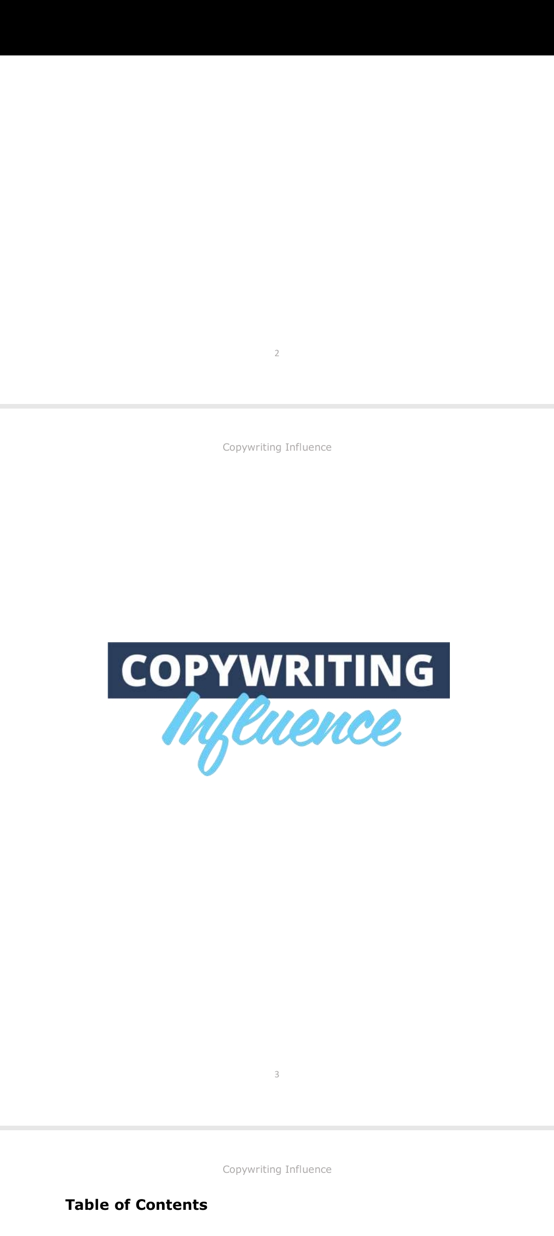 Buy Copy Writing Influence by Ajibola Peter Olasunkanmi on Selar