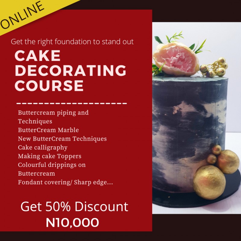 Buy Cake Decorating course by Olakunle Gbolahan on Selar