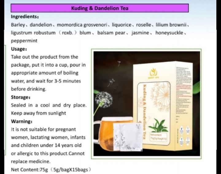 Buy Kudding & Dandelion Tea by Nweke Prince on Selar