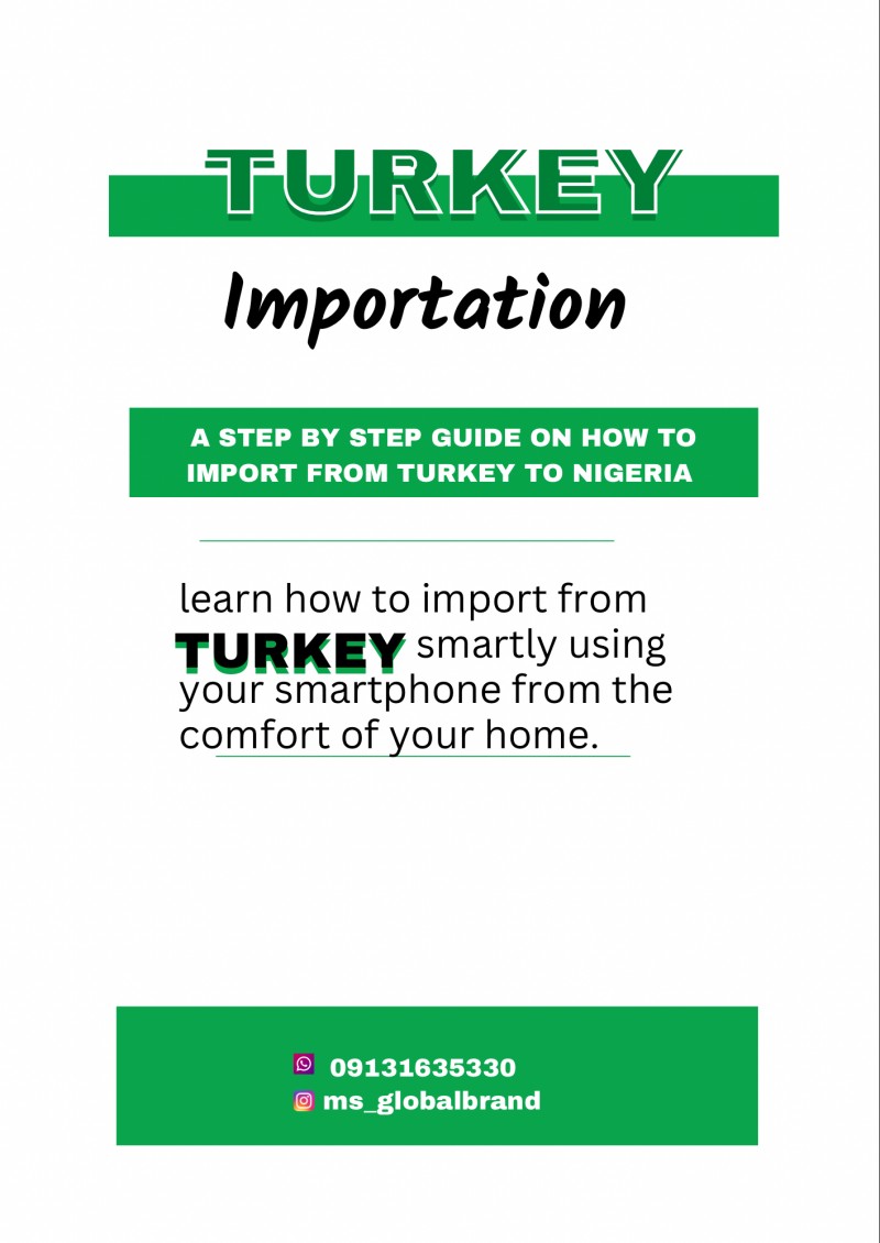 Buy A step by step guide to Turkey importation by Mirabel isaq on Selar