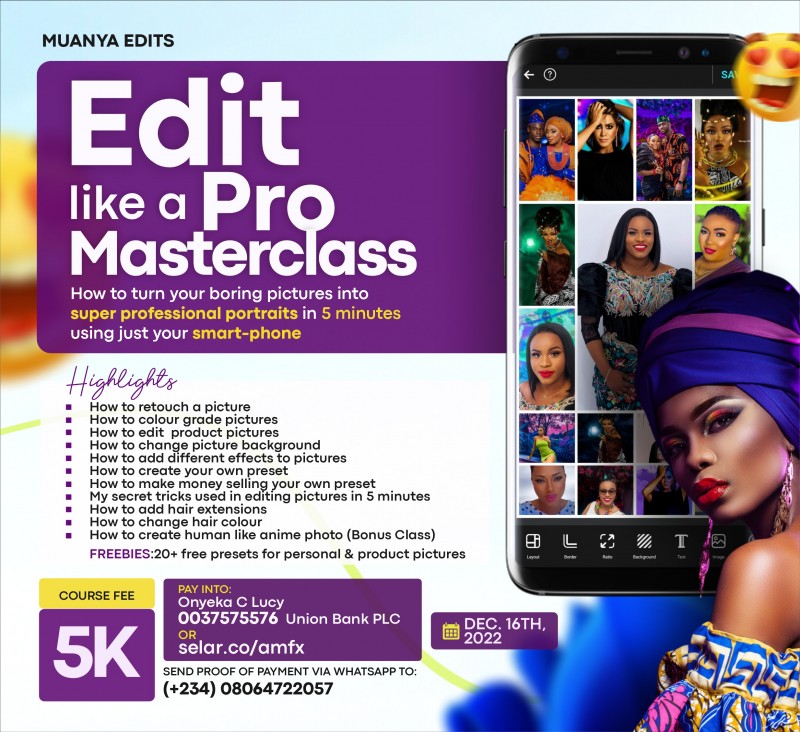 Buy Edit Like a PRO Master Class by Muanya Edits on Selar