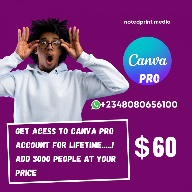 Buy Canva Pro Owner Account by Notedprint Media on Selar