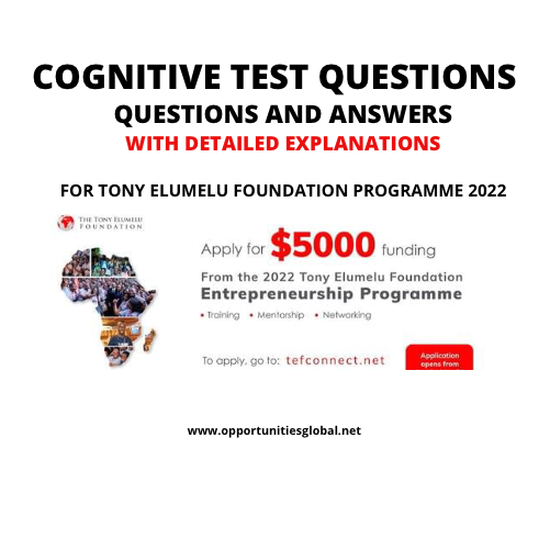 Buy TEF COGNITIVE TEST QUESTIONS AND ANSWERS by Opportunities Global on ...