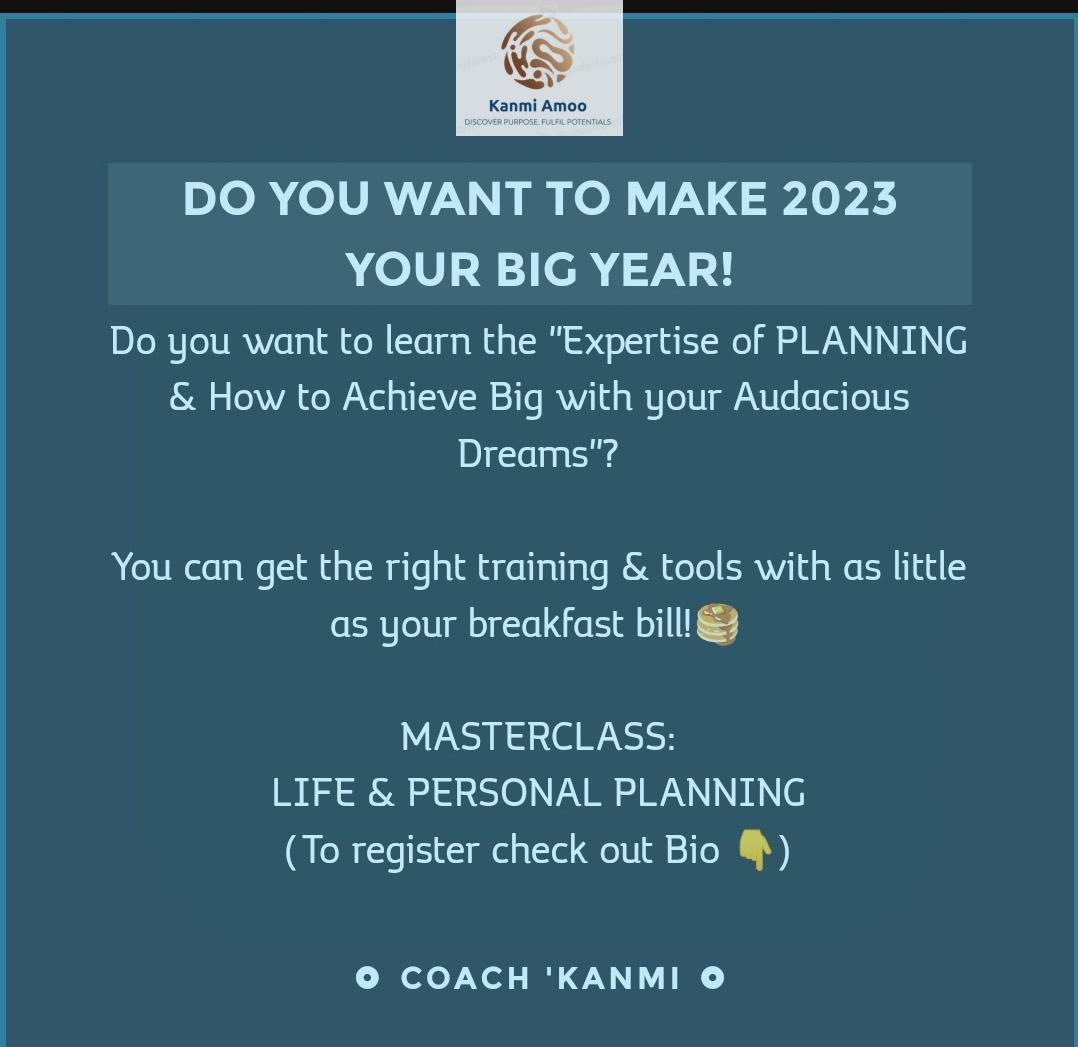 Buy MASTERCLASS: LIFE & PERSONAL PLANNING by Olakanmi Amoo-Onidundu on Selar