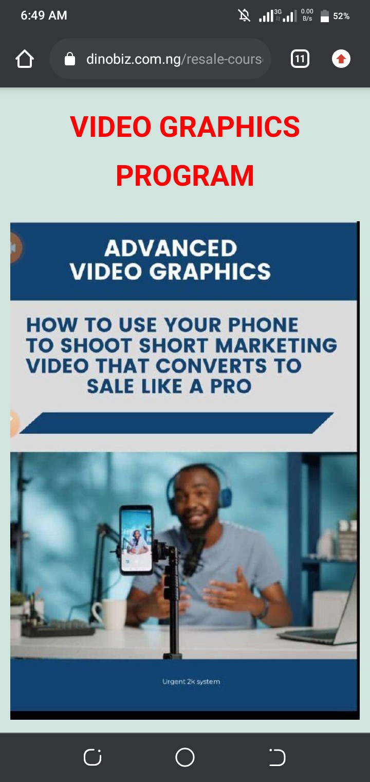 Buy Advance video graphics by Jayeoba Victoria on Selar