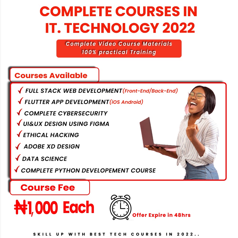 Buy Complete Courses In IT Technology 2022 by Adelaja Afeez Afolabi on ...