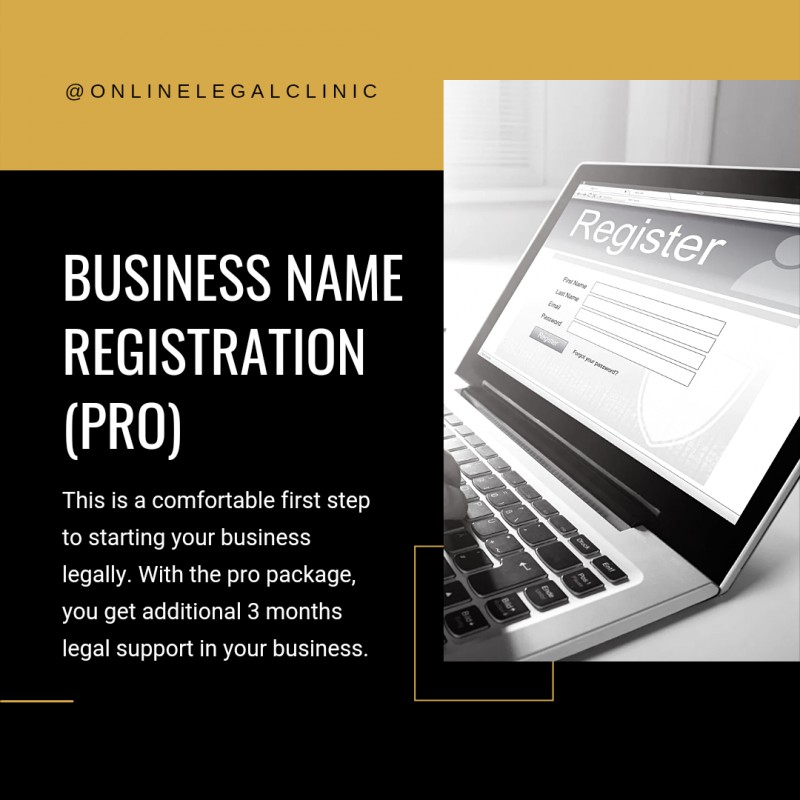 Buy BUSINESS REGISTRATION (PRO) by Online Legal Clinic on Selar