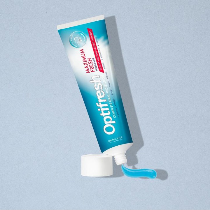 Buy OPTIFRESH Maximum Fresh Toothpaste by Shop Oriflame with NMV on Selar
