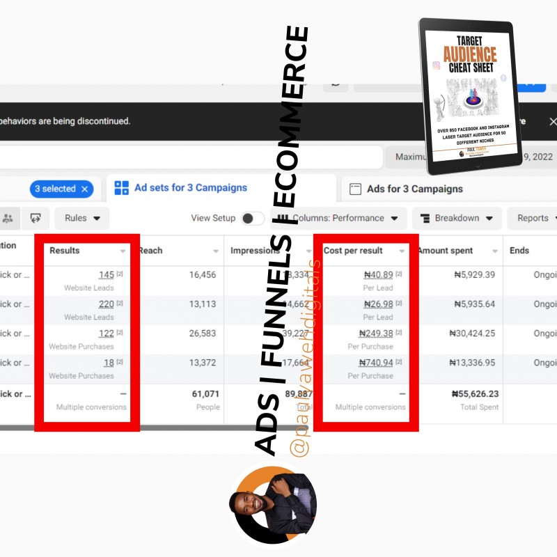 Buy TARGET AUDIENCE CHEAT SHEET by Paul Yaweh on Selar