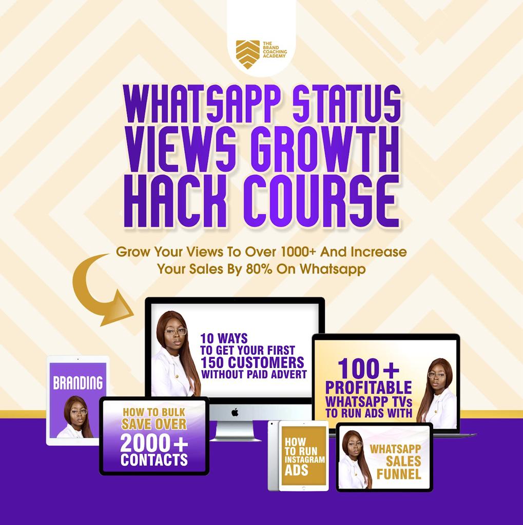 Buy WhatsApp Status views growth Hack Course by Peace John on Selar