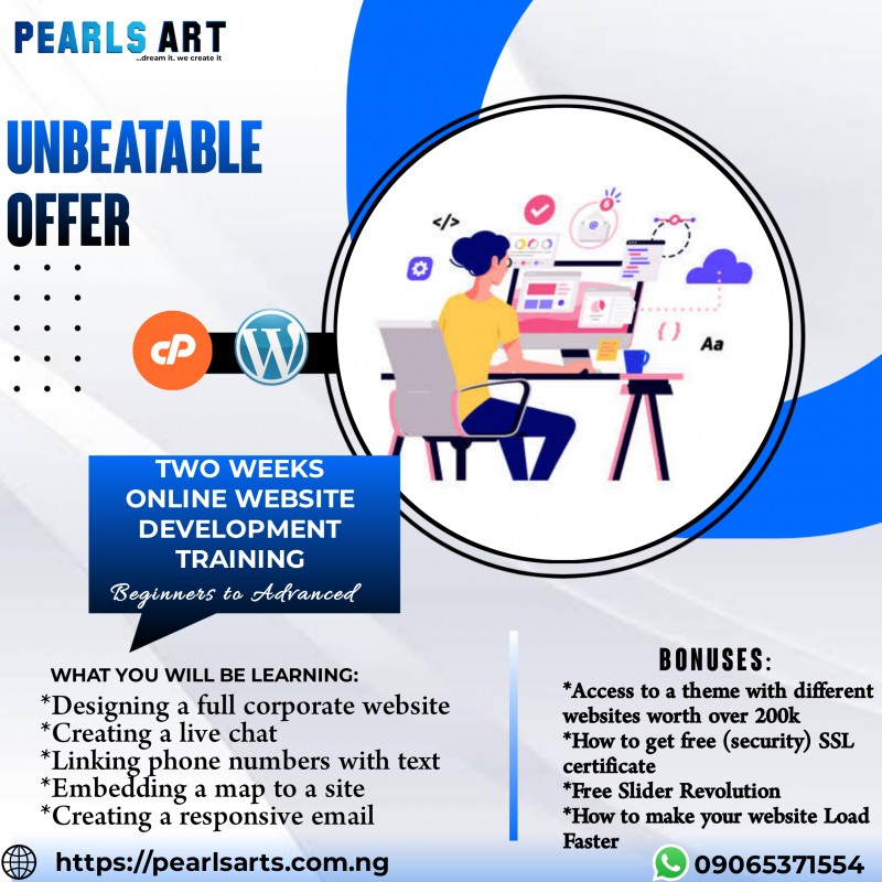 Buy Website Design Master class by PearlsArts on Selar