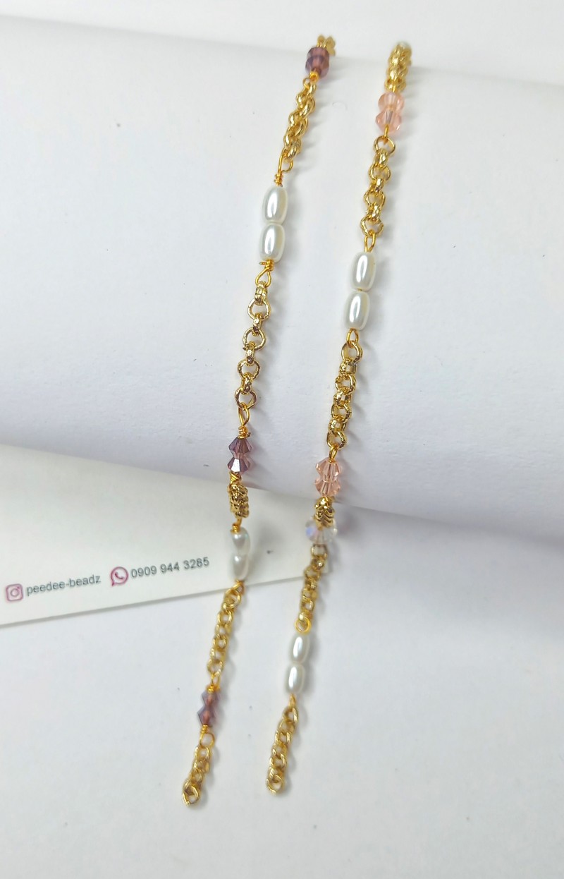 Buy Chain anklet by peedeebeaddesigns on Selar