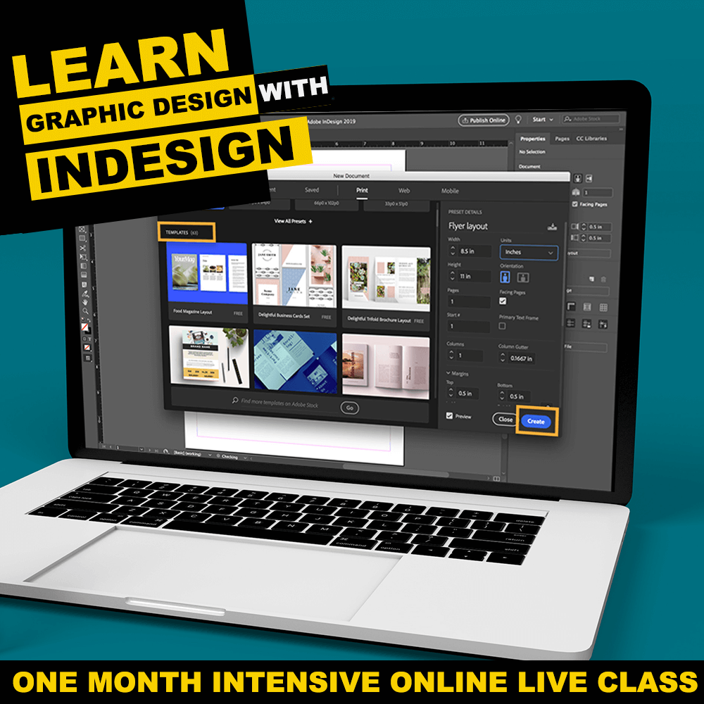 Buy Adobe InDesign - One Month Intensive Live Online Class by Pegon ...