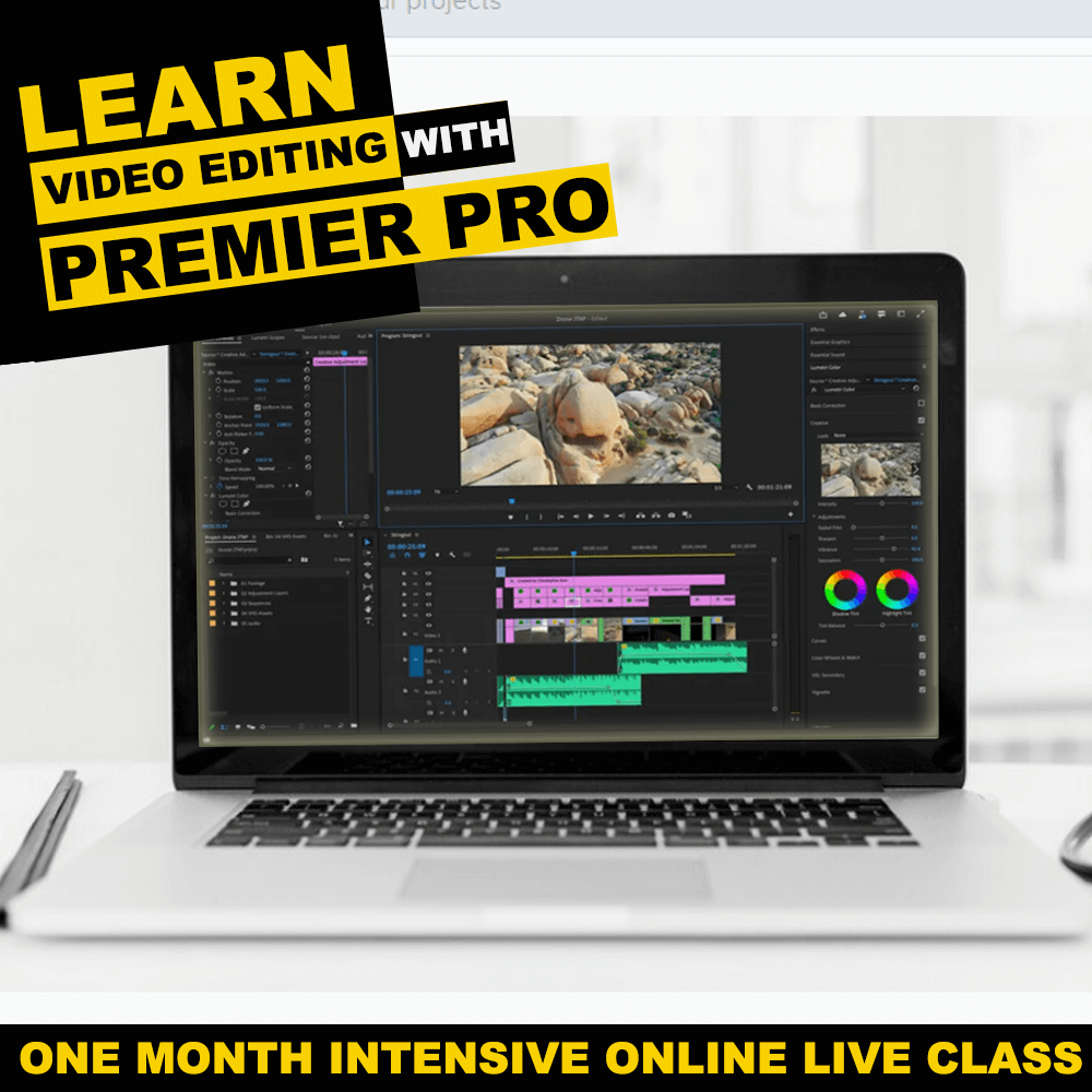 Buy Adobe Premiere Pro - One Month Intensive Live Online Class by Pegon ...
