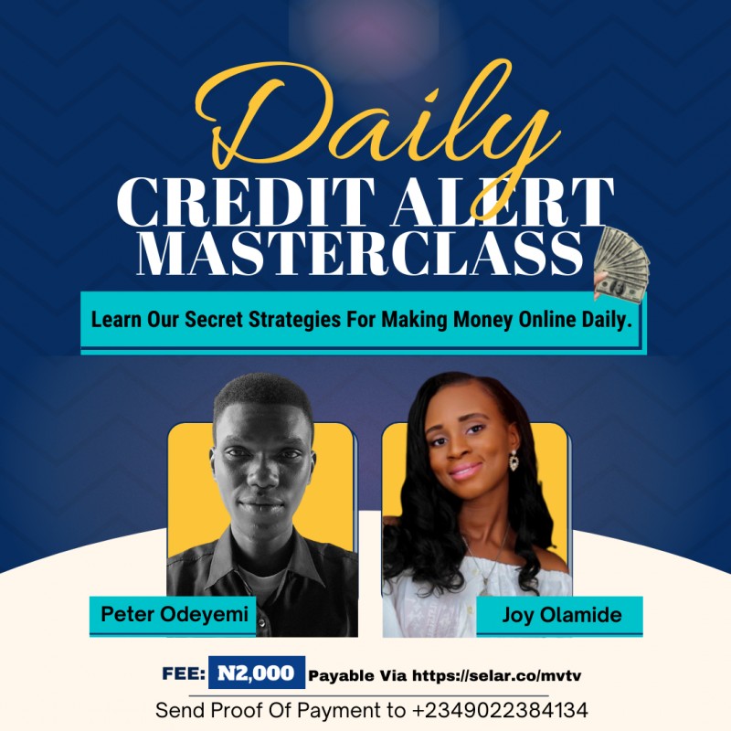 Buy Daily Credit Alert Masterclass by Odeyemi Peter on Selar