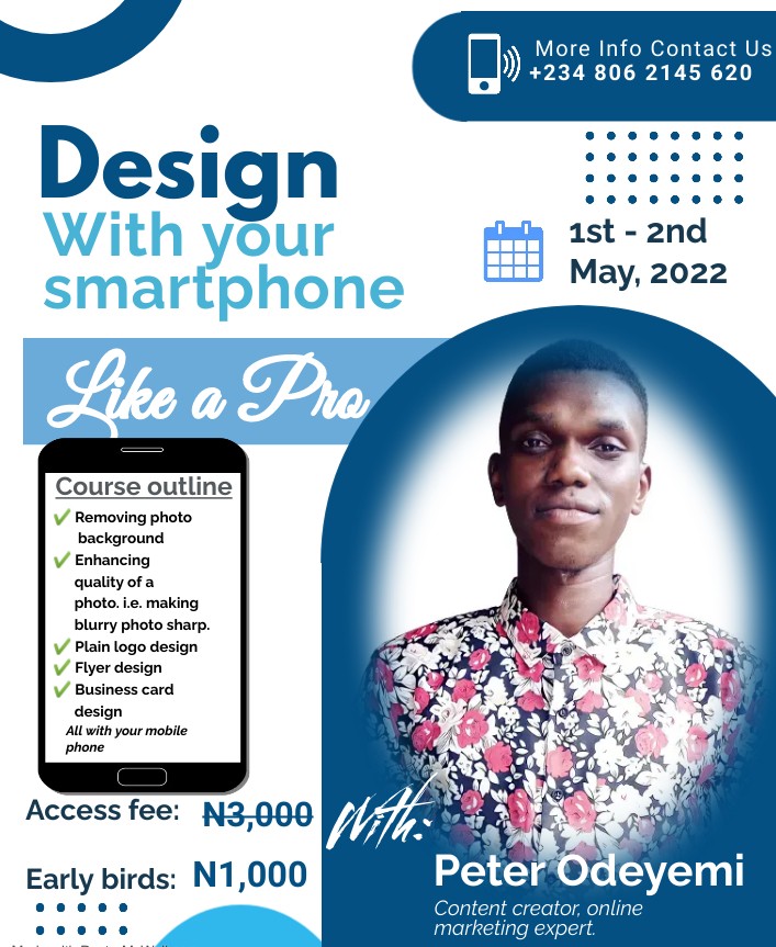 Buy Design with your smartphone like a Pro by Odeyemi Peter on Selar
