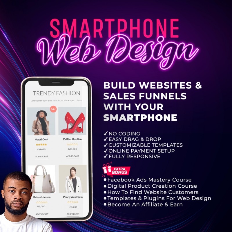 Buy Smart Phone Web Design by Philip Ehilebo on Selar
