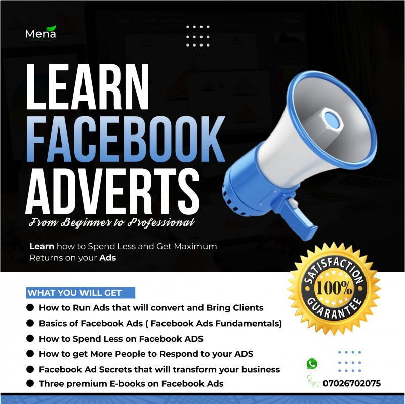 Buy Facebook Ads Course by Umute shedrack on Selar