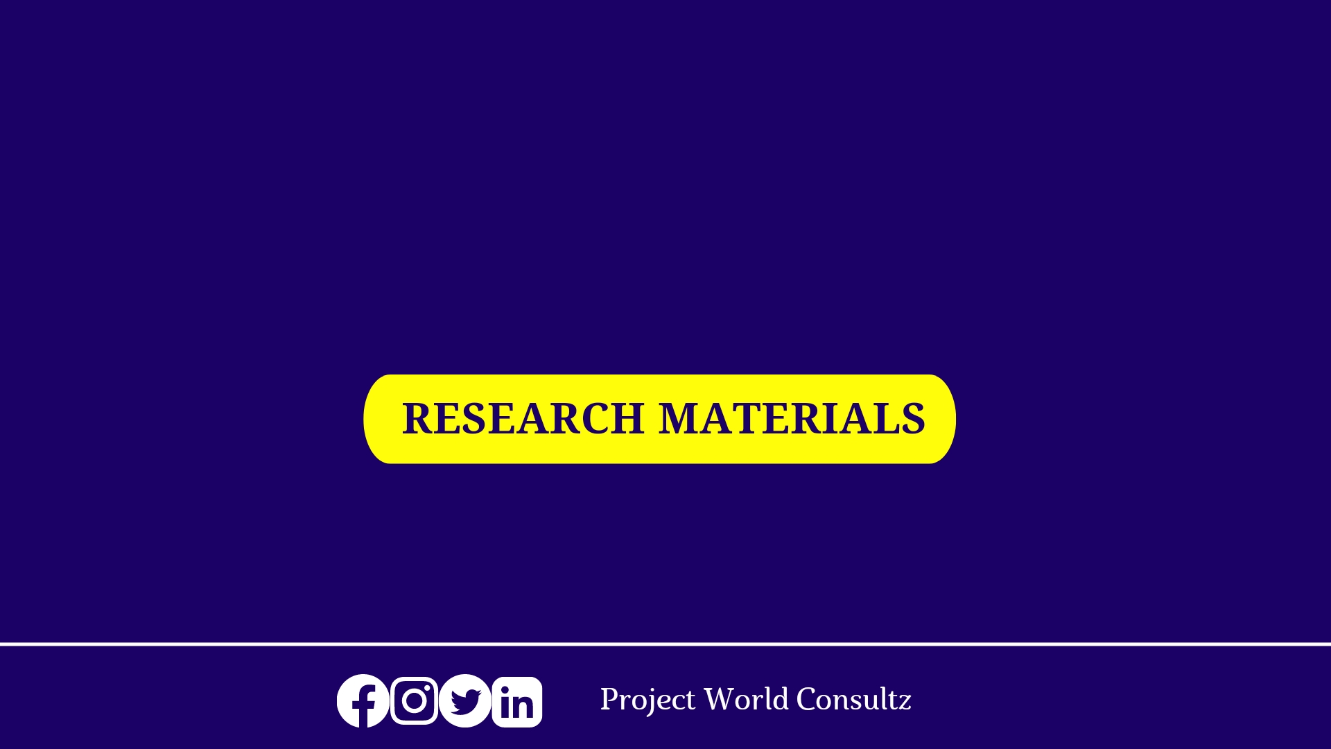 Buy Academic Research Material by Project World Consultz on Selar