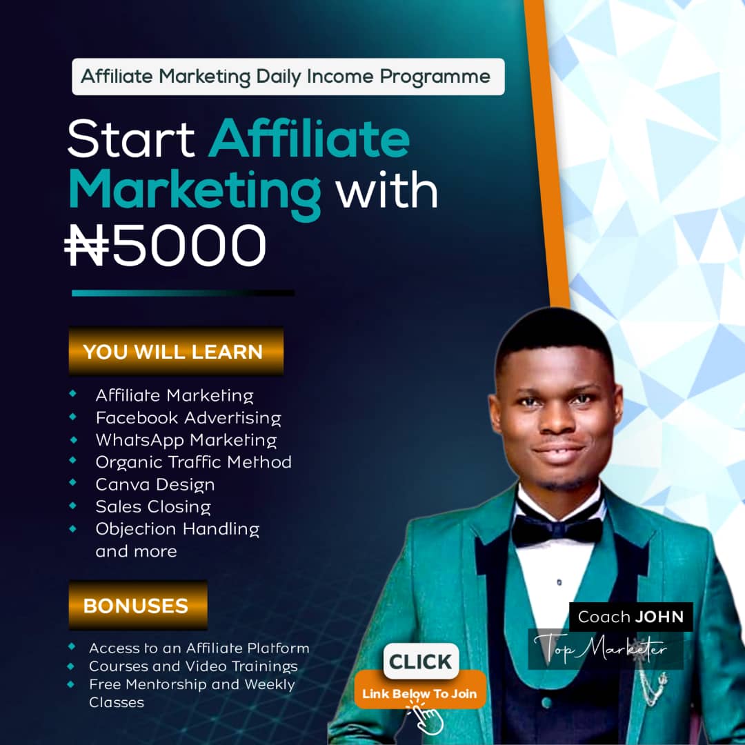 Buy Affiliate Marketing Daily Income Program by Oghenerume promise on Selar