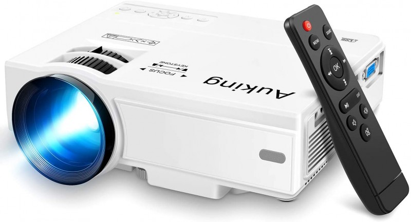 Buy AuKing Mini Projector 2022 Upgraded Portable Video-Projector,55000 ...
