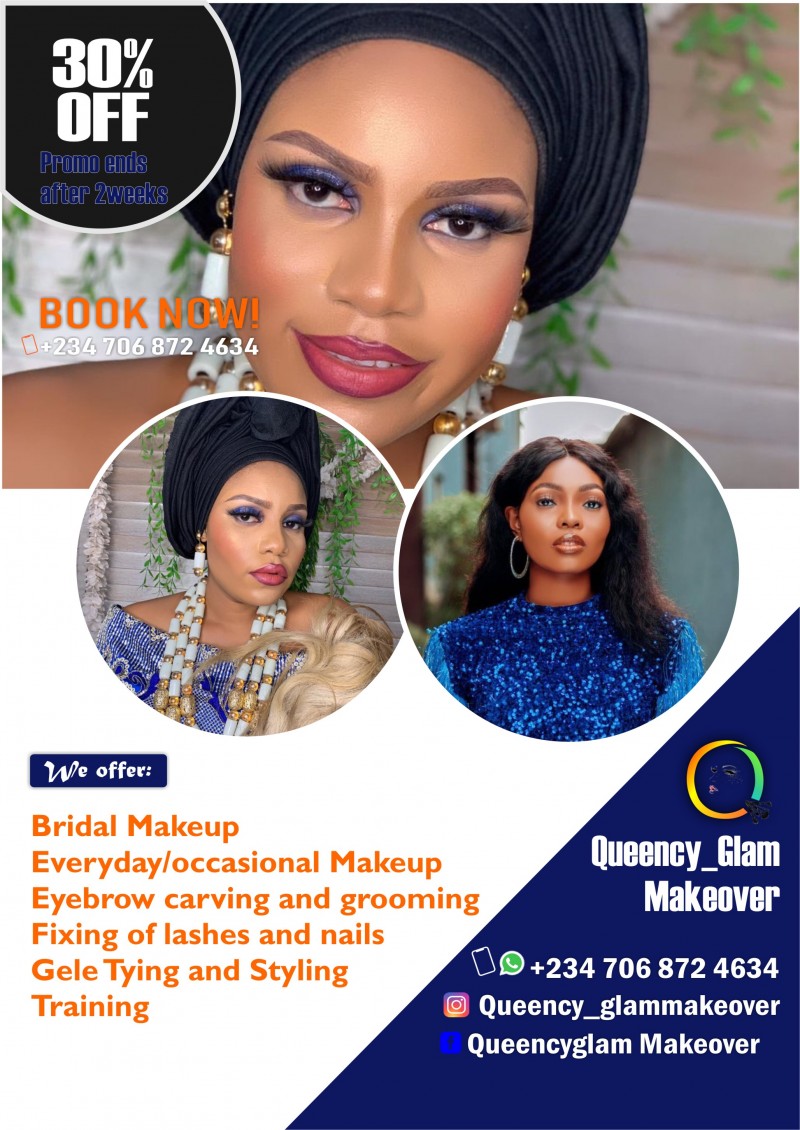 Buy Queency glam makeover by Iloh Evelyn Chisom on Selar
