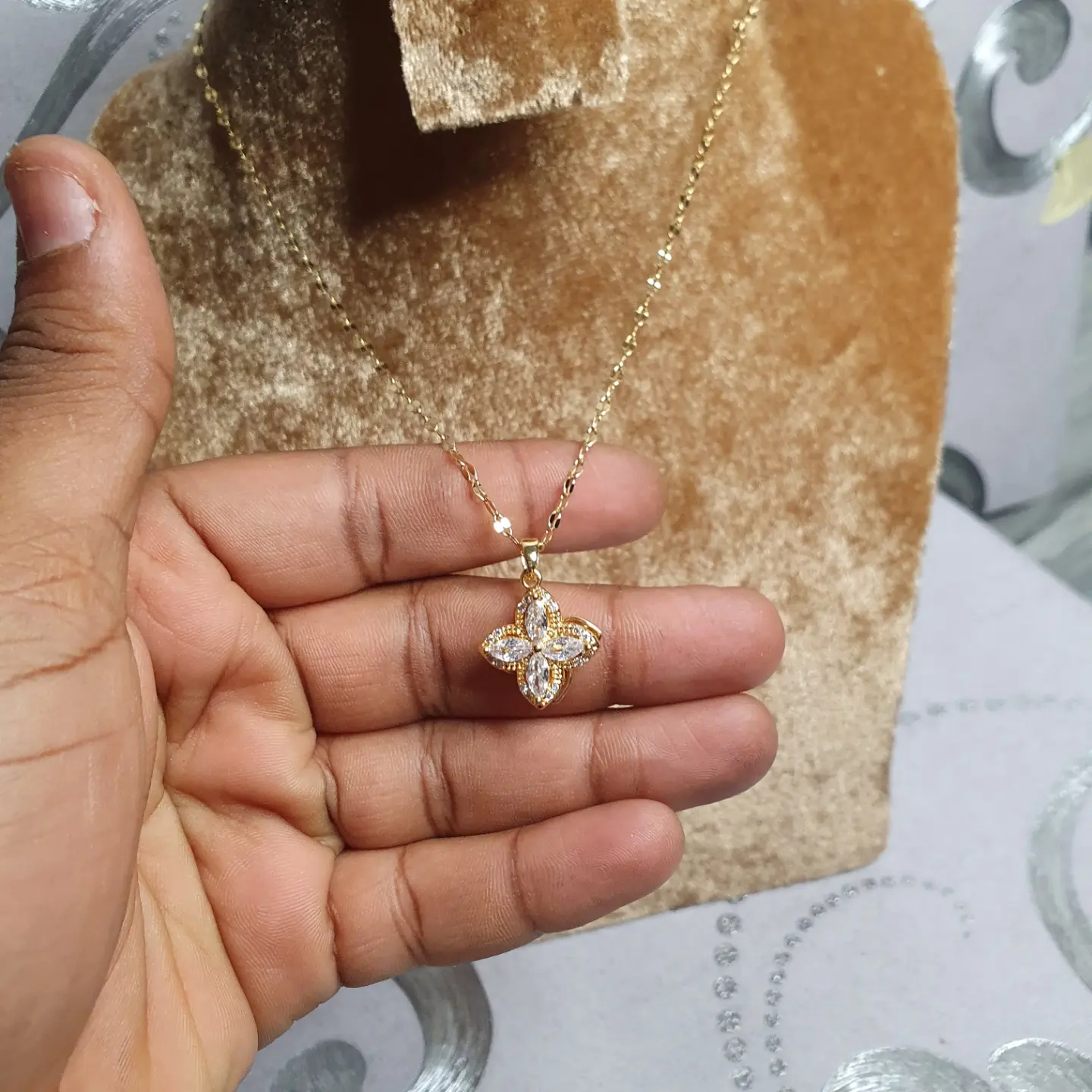 Buy Zircon necklace by Okoli Chisom Queen on Selar