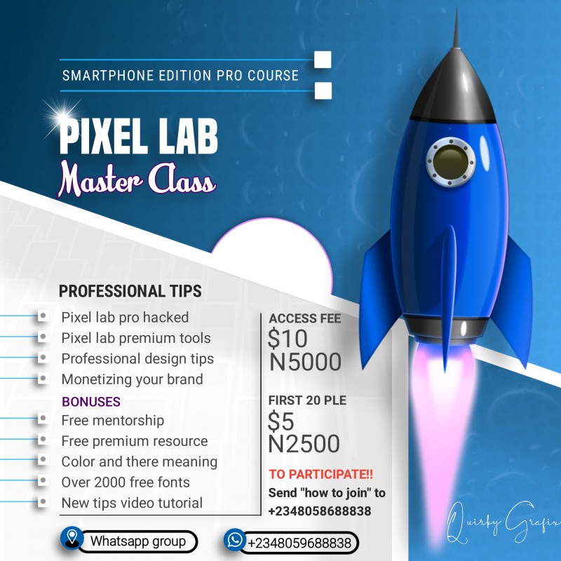Buy PIXEL LAB MASTER CLASS by Eze christian on Selar