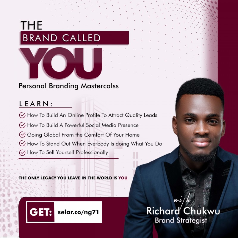 Buy The Brand Called You (Personal Branding Masterclass) by Richard Chukwu on Selar