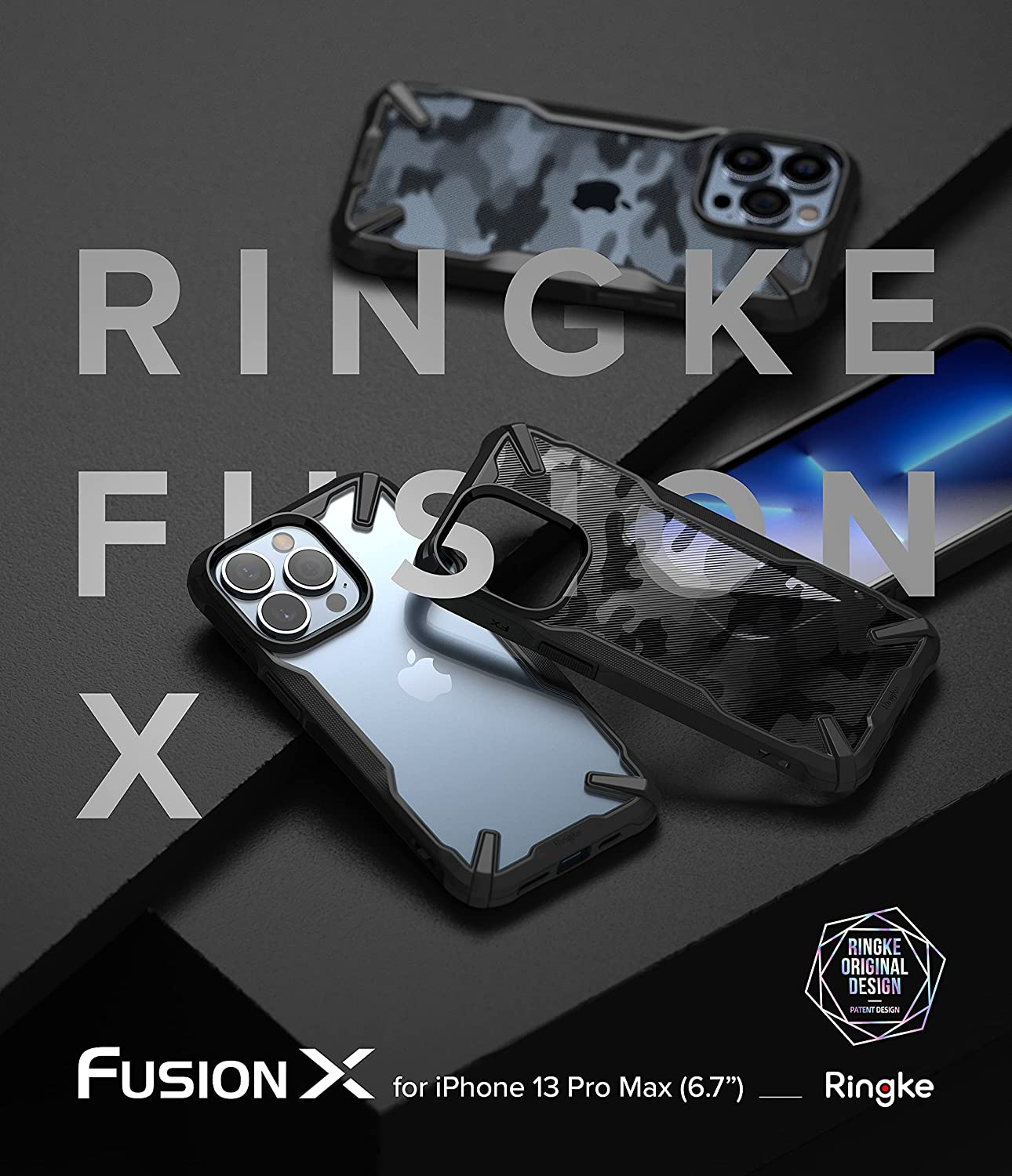 Buy Ringke iPhone 13 Pro Max Case | Fusion X Design Camo Black by ...