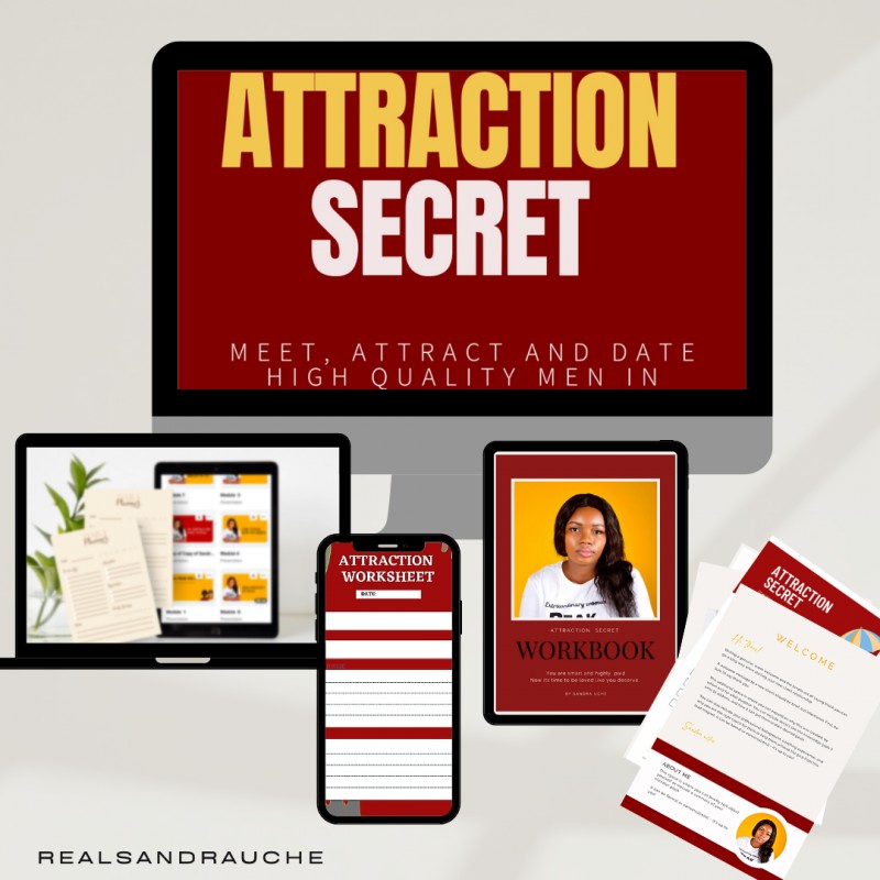 Buy Attraction Secrets( A 90 days intensive program to help you attract a marriage minded man by ...