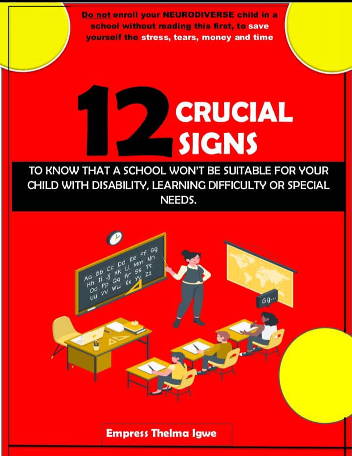 Buy 12 crucial signs to know a school is not suitable for your child with special needs ...