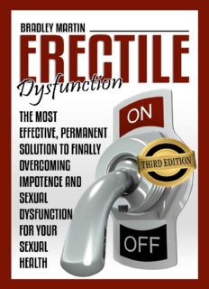 Buy Erectile Dysfunction_ The Most Effective, Permanent Solution to Finally Overcoming Impotence ...