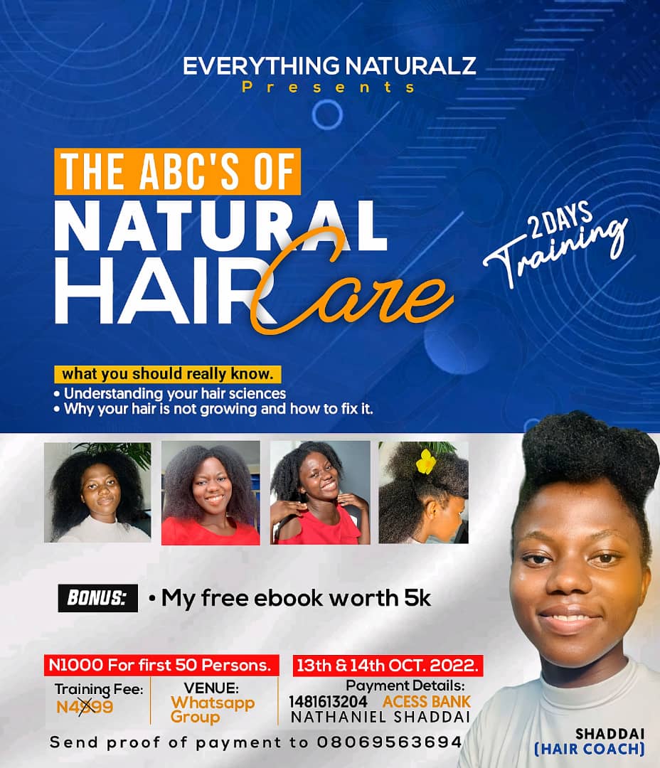 Buy The Natural Hair Class by Nathaniel Shaddai on Selar.co