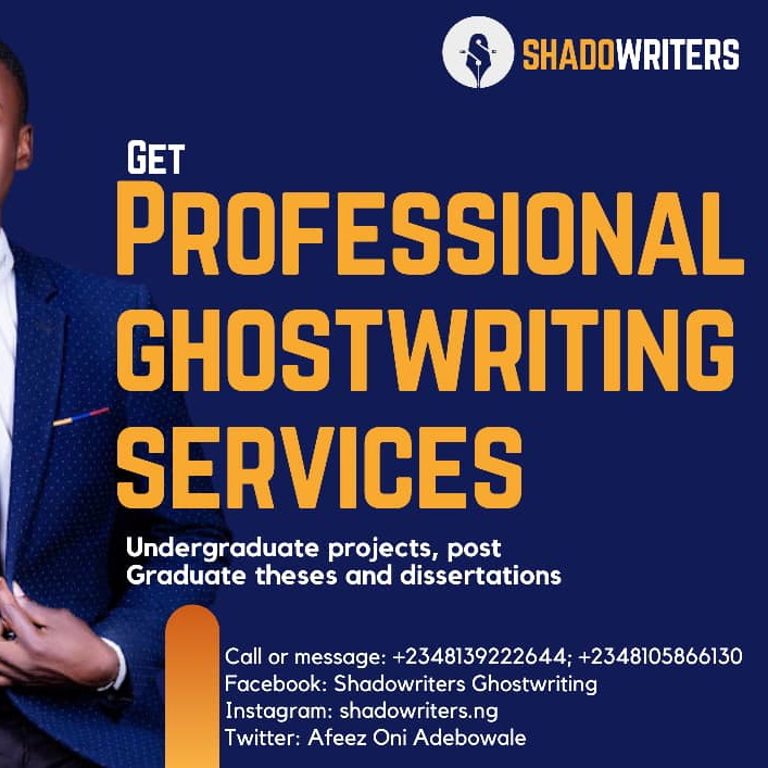 Buy ACADEMIC PROJECT WRITING by Oni Afeez Adebowale on Selar