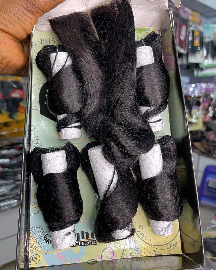 Buy UNIQUE ROLL BUNDLES WITH MATCHING CLOSURE by Glory Hair Palace on Selar