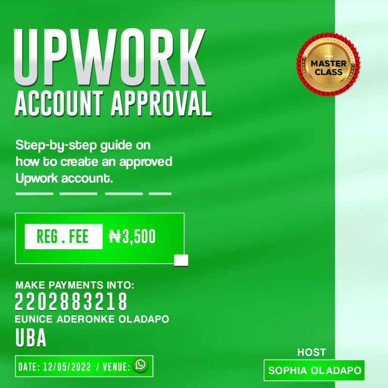 Buy Upwork Approval Course by Sophia Oladapo on Selar
