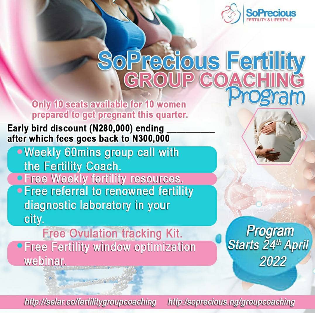 Buy FERTILITY GROUP COACHING PROGRAM by Soprecious Lifestyle on Selar