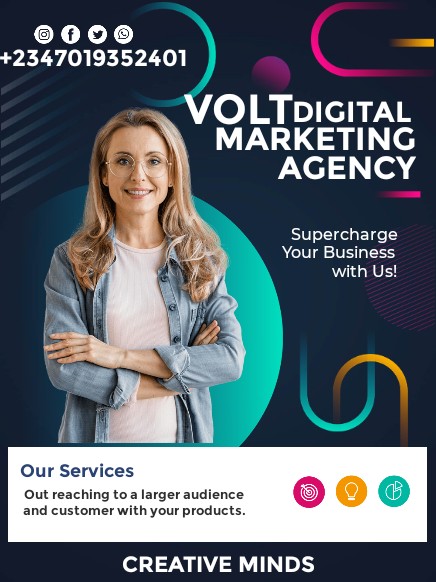 Buy VOLT DIGITAL MARKETING AGENCY by Olumide praise on Selar