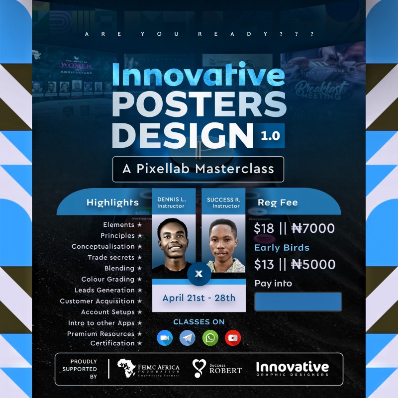 Buy Innovative Poster Design & Sales Masterclass by Success Robert on Selar