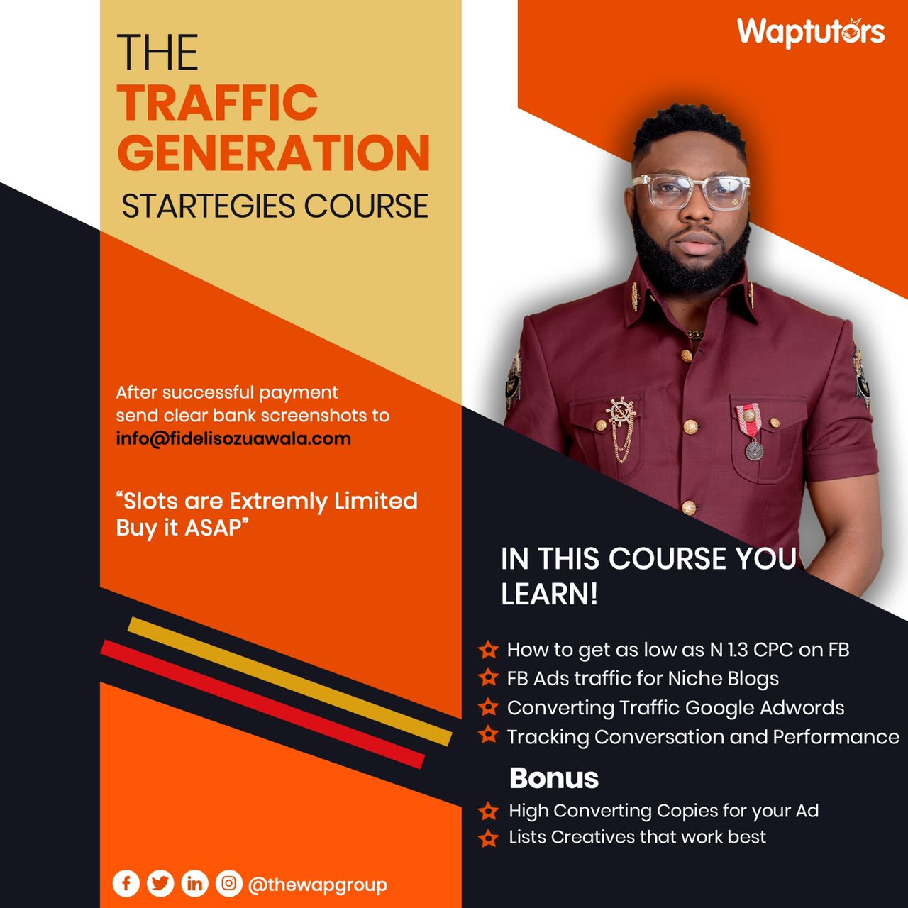 Buy Traffic Generation Strategies Course for Niche Blogs by Fidelis Ozuawala Portal on Selar