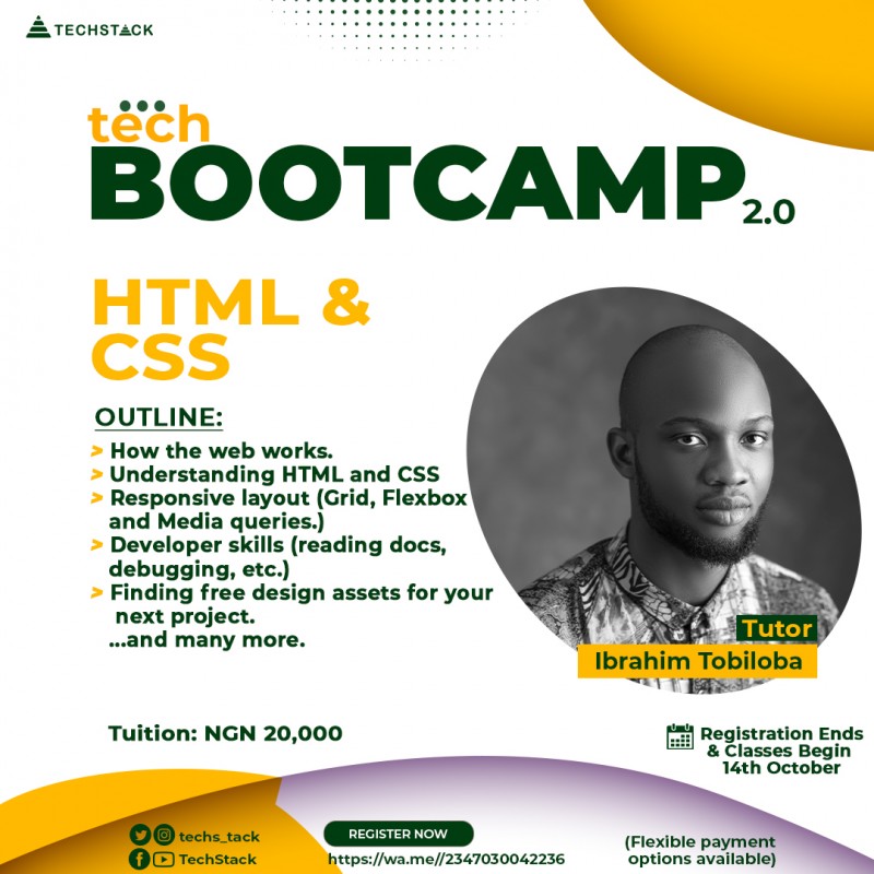 Buy Techstack's HTML & CSS Course by TECHSTACK NIGERIA on Selar