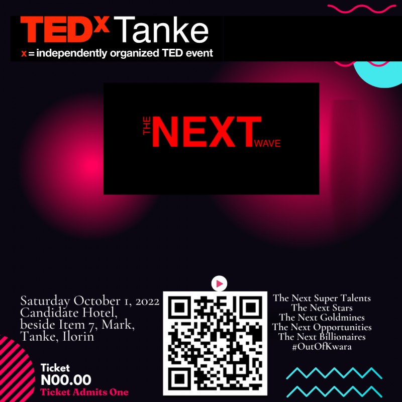 Get TEDxTanke Ticket by TEDx Tanke on Selar.co